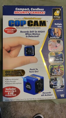 Atomic Beam Cop Cam Mini Wireless Security Camera 720p 97298522352 | eBay