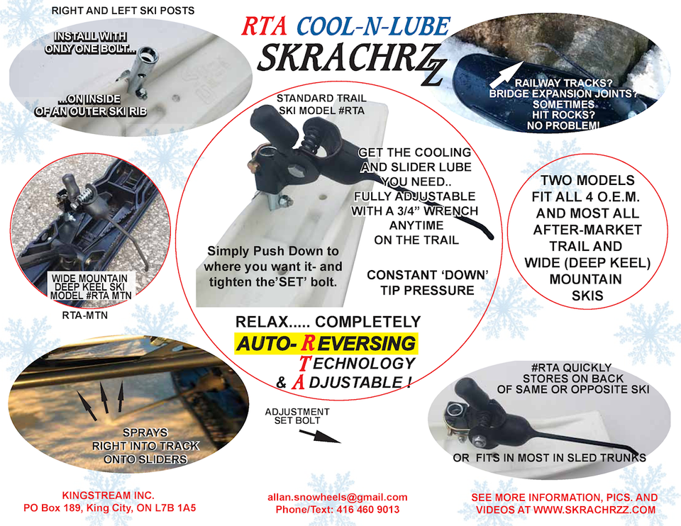 Reversible Ski Mount Style Ice Scratchers for Snowmobiles, Cool and ...