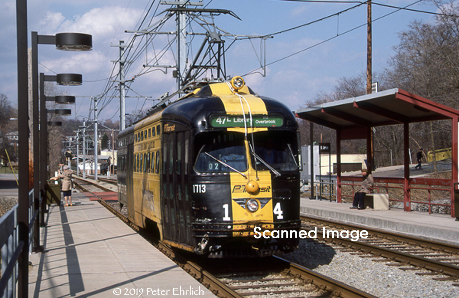 Original Photograph: Pittsburgh PCC 1713 at St. Ann's OB | eBay