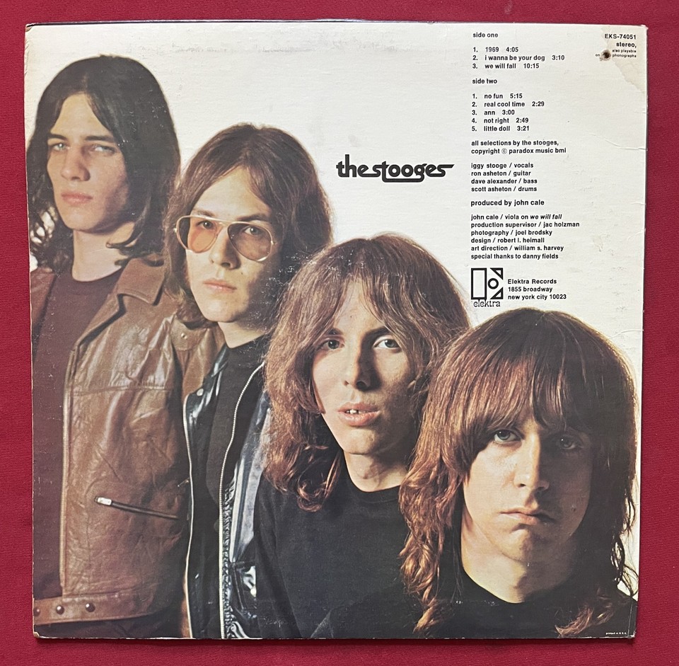 THE STOOGES LP (1969) EX/VG ELEKTRA STEREO EKS-74051 CP SS LH LEE HULKO ...