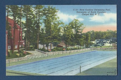 Postcard New Outdoor Swimming Pool, University of North Carolina ...
