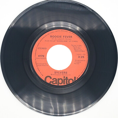 Sylvers Boogie Fever Record 45 RPM Single 4179 Capitol Records 1975 Y ...