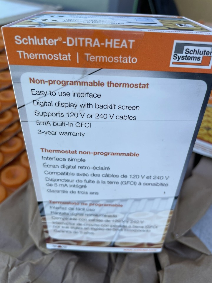 SCHLUTER DITRA ALL IN ONE RADIANT FLOOR HEAT SYSTEM KIT 43 SQFT 240v ...