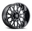 Set 4 18" Vision Off-Road 412 Rocker Gloss Black Wheels 18x9 6x5.5 Rims ...