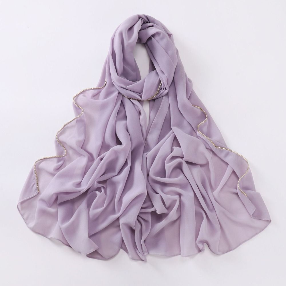 Outdoor Windproof Head Wrap Chiffon Hijab Veil Women Sunscreen ...