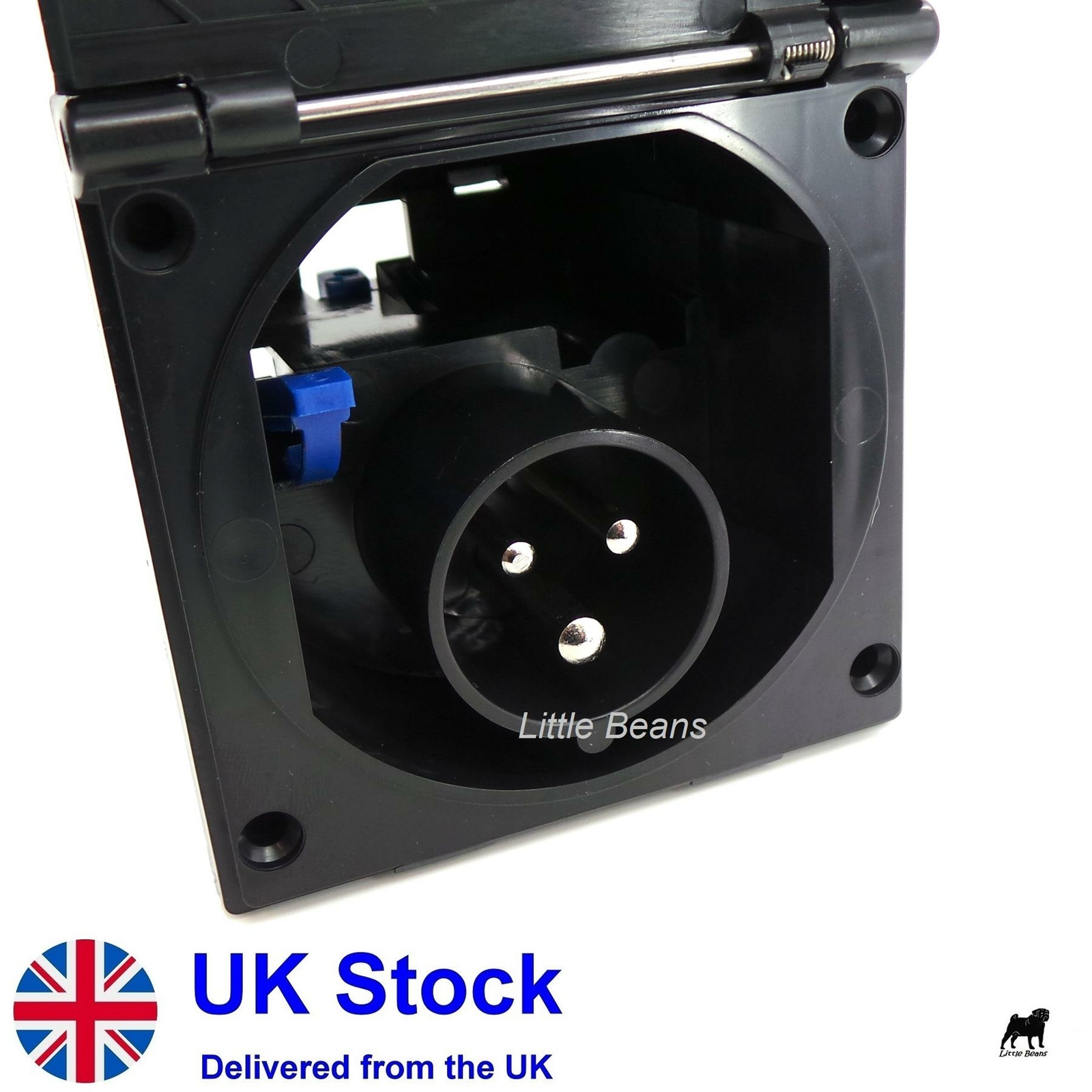 230V Mains Hook Up Inlet Socket Caravan VW Motorhome Flush Fitting ...