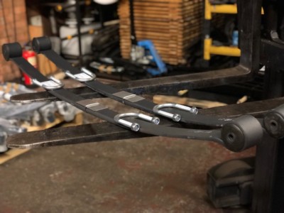 LOWERED FORD TRANSIT SINGLE LEAF SPRINGS 2014ON 60MM WIDE CUSTOM - PAIR ...
