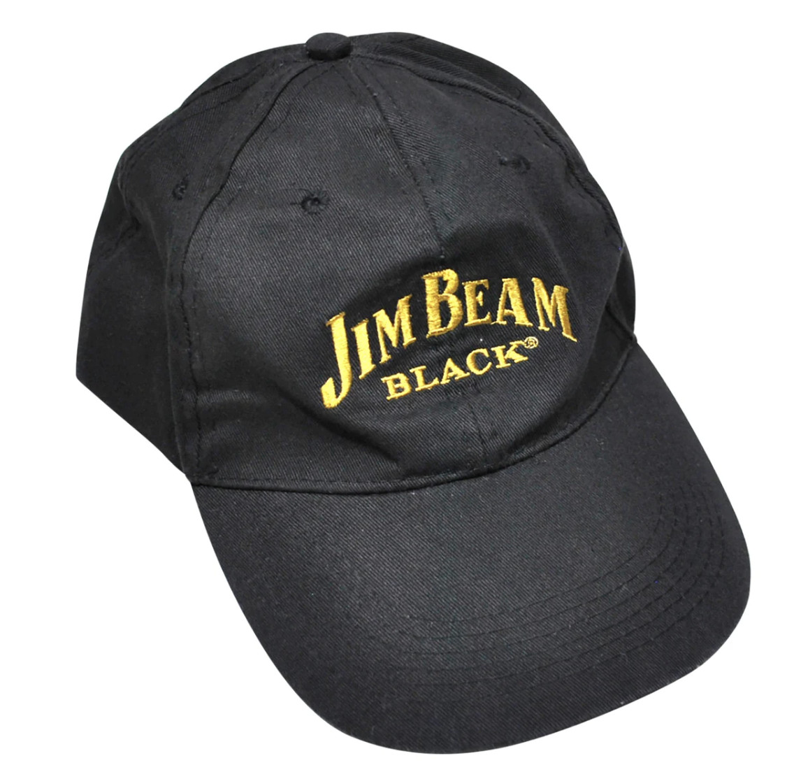 Vintage Jim Beam Black Strap Hat - Gem