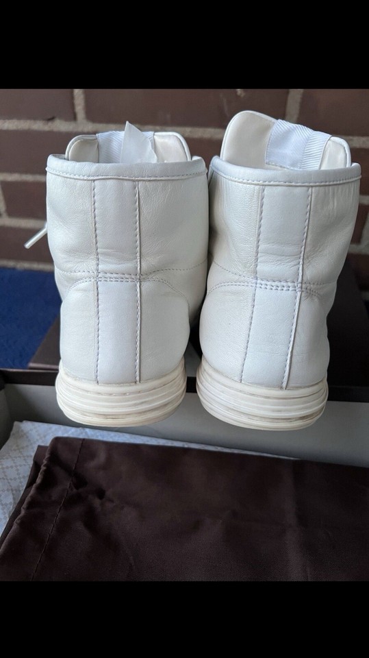 Gucci 36,5 G High Top Sneaker Nappa/Morea Great White #370875 BBD00 ...