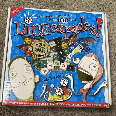 DICEcapades! Game Over 100 Dice Trivia Game Drawing Word Family Game ...