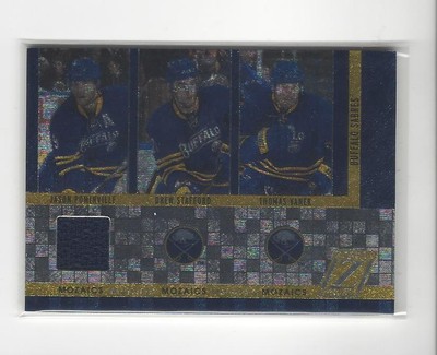 2010-11 Zenith Mozaics #3 Jason Pominville JERSEY w/ Drew Stafford ...