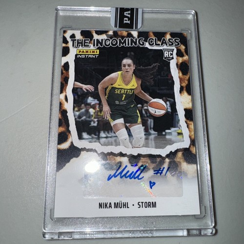 Nika Muhl Rookie WNBA Auto /10 Panini Hand Signed JAGUAR *RARE* Rookie ...