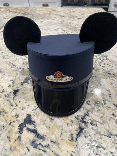 Disney Mickey Ears Conductor Hat - Red Car Trolly L/XL IN HAND 🙌 Sold ...