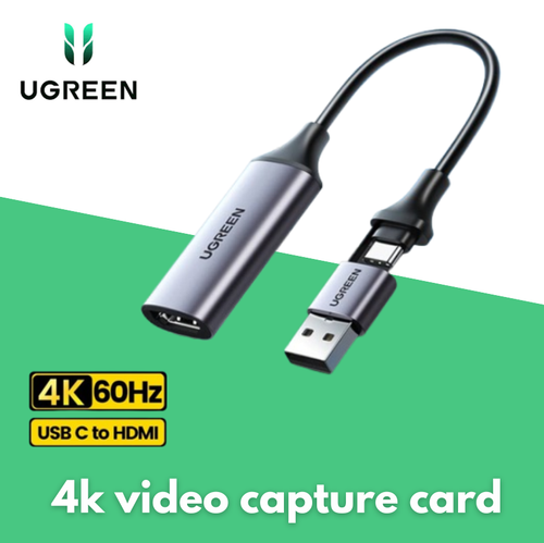 4K HDMI Video Screen Capture Card Recorder Game Live Streaming USB-C ...