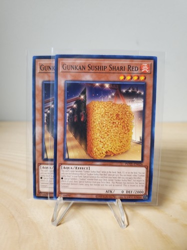 Yugioh TCG: 2x Gunkan Suship Shari Red POTE-EN026 | eBay