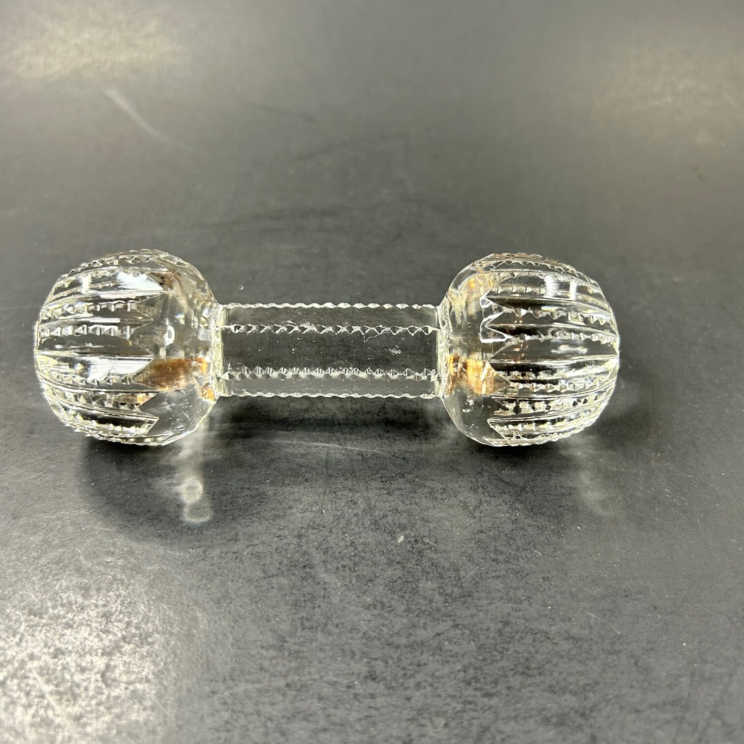 Antique Zipper Cut Crystal Knife Rest American brilliant period 1886 ...