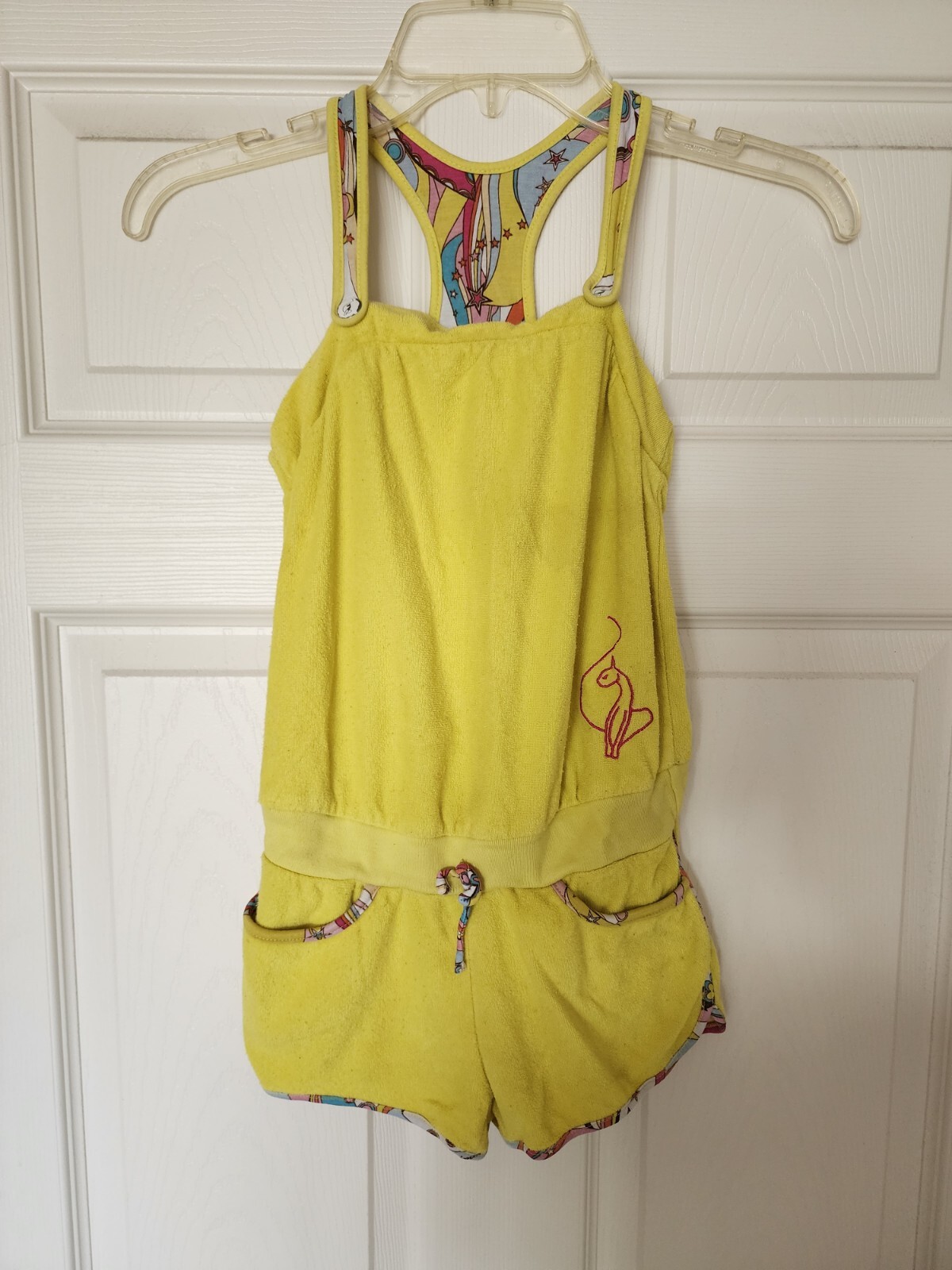 Girls Size 6x Baby Phat Summer Terry Yellow Jumper Romper | eBay