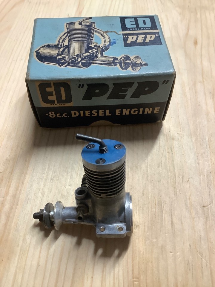 ED Pep .8cc Model Diesel Engine Very rare boxed with instructions | eBay UK