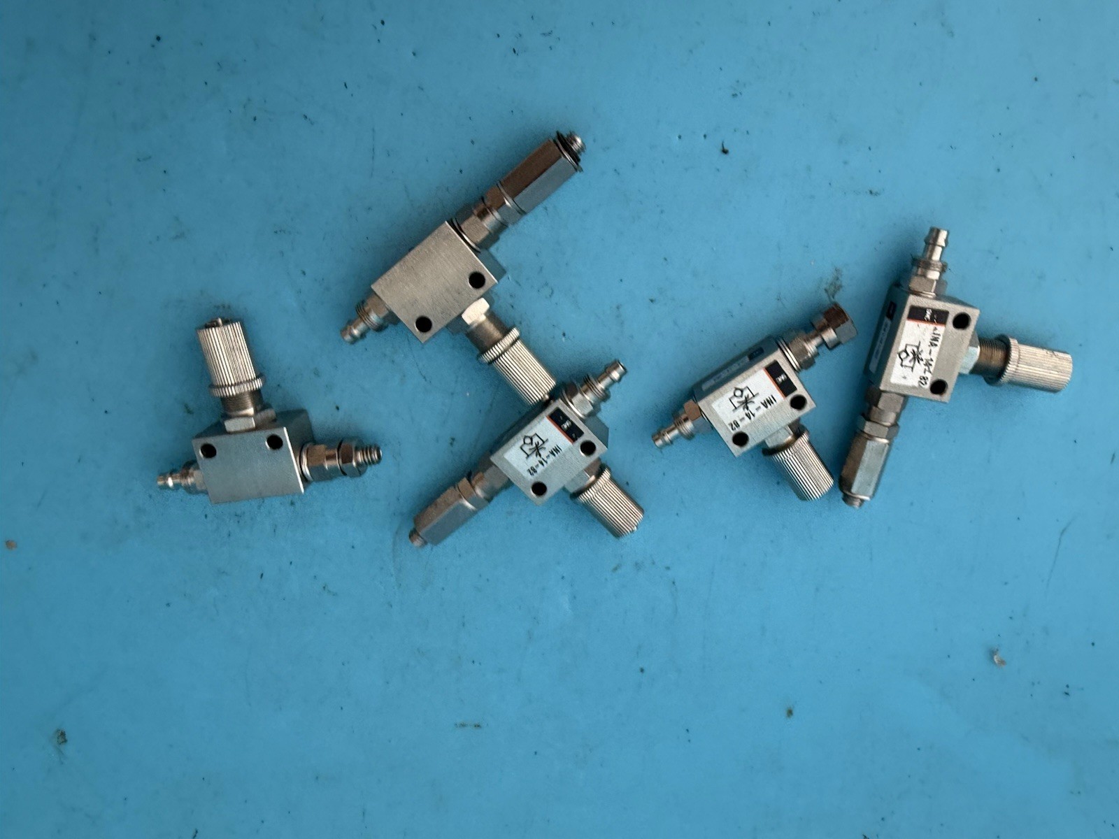 Lot of 5 SMC INA-14-82 Pneumatic Flow Control Valves – Inline Speed ...