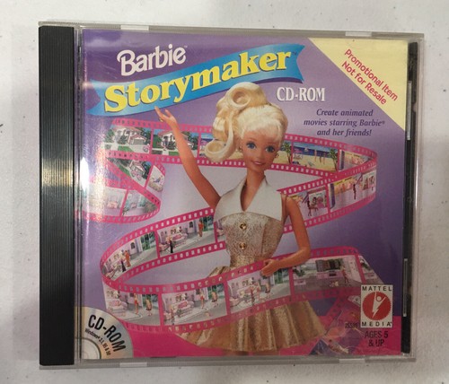 Barbie Storymaker - PC Game CD-ROM 1999 Vintage Educational Promo ...