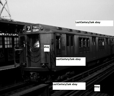 Original Subway Train Negative No 7 Line Flushing NY To Times Square ...