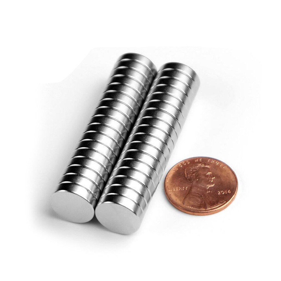 Lot 50 100 200 Pcs Round Disc Magnets Rare Earth Neodymium Magnet ...