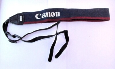 Vintage Red Blue Canon EOS Wide Shoulder / Neck Fabric Camera Strap | eBay