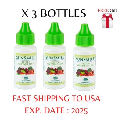 3 Bottles Sunrider SunSmile 1 oz. / 30ml Fruit and Vegetables Rinse | eBay