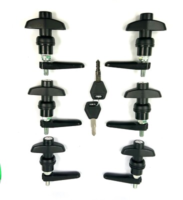 6 x Canopy Side Lift Up Window Locks Keyed Alike for TJM Flexiglass ...