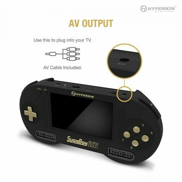 Black Gold SupaBoy SFC Portable System for SNES and Super Famicom Games ...