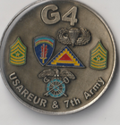 G4 USAREUR 7TH ARMY SGM Challenge Coin 2"DIA BX3 | eBay