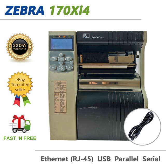 Zebra 170xi4 300 DPI Label Printer Parts Repair 170-801-00000 for sale ...
