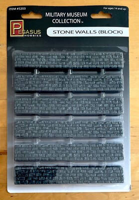 STONE WALLS (BLOCK) - MILITARY MUSEUM COLLECTION PEGASUS HOBBIES #5203 ...