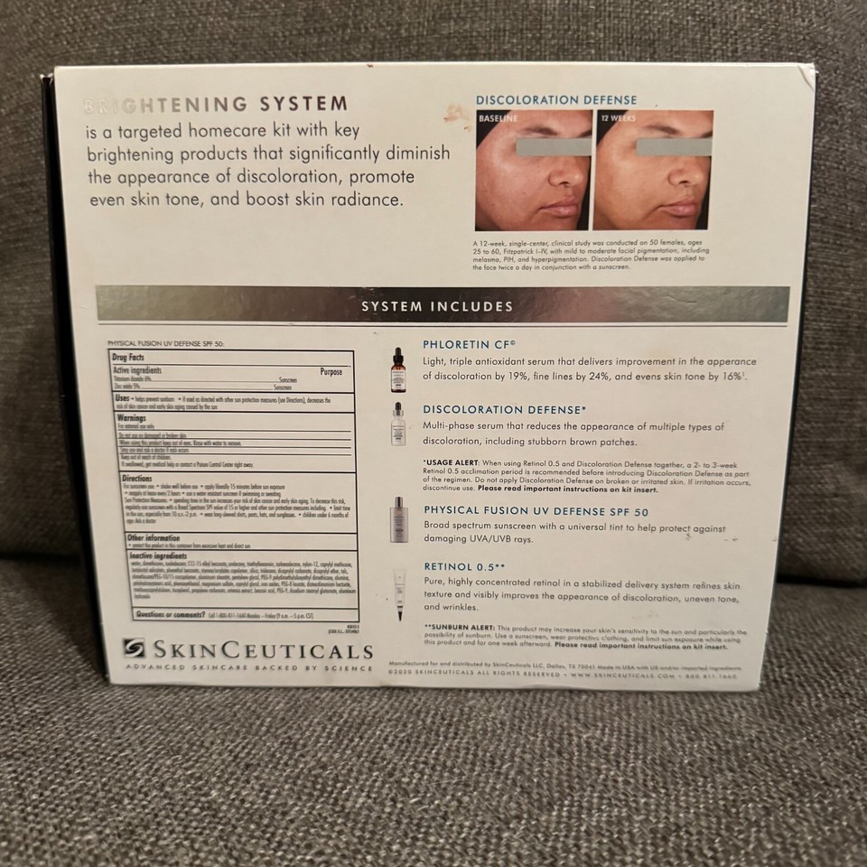 Skinceuticals Brightening System Set - 4 Full Size Items - NEW IN BOX ...