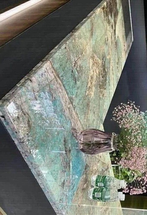 Amazonite Granite Countertop Slab for Kitchen Marble Dining Table Home ...