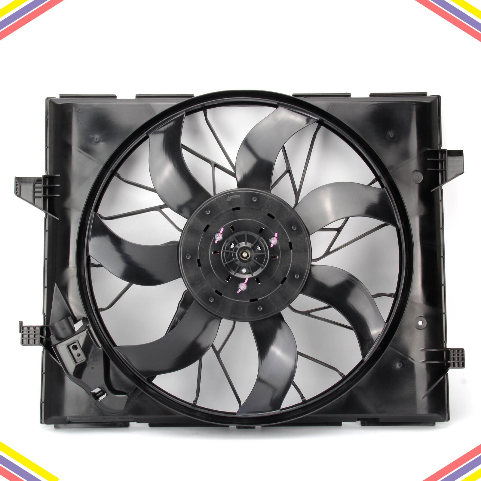 Radiator Condenser Cooling Fan 52014787AC For Jeep Grand Cherokee Dodge ...