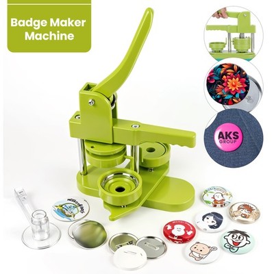 Kit De Presse Pour Badge DIY 58Mm Avec Perceuse 100Pcs Outils De ...