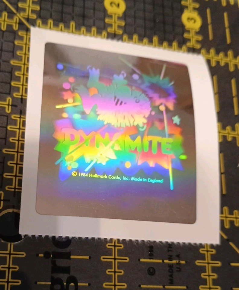 Vintage Stickers 3D Holographic Hologram Hallmark Rainbow Brite Sticker ...