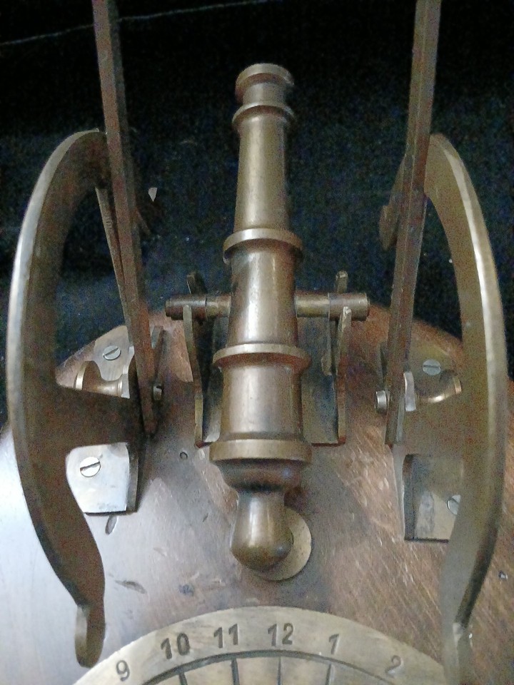 The High Noon Sundial with Brass Cannon on Base | eBay