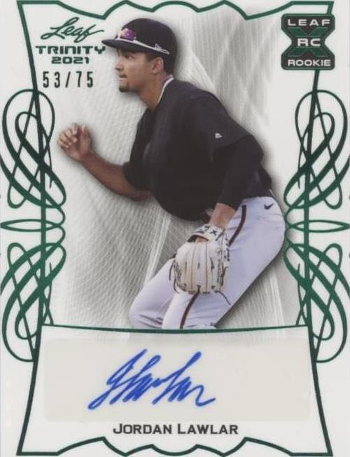 2021 Leaf Trinity - Jordan Lawlar #BA-JL2 Green /75 (AU, RC) for sale ...