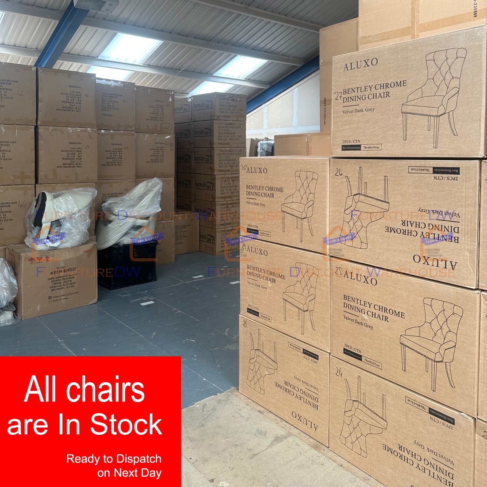 4x FurnitureDW Luxury Kate Velvet Dining Room Chair Chrome Legs Back ...