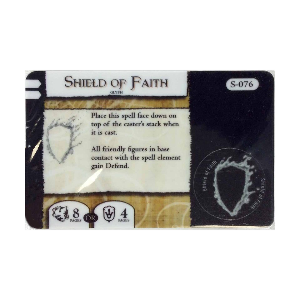 Mage Knight Sorcery Shield of Faith SW | eBay