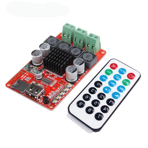 50W+50W Bluetooth Receiver Digital Audio Amplifier Board FM Radio ...