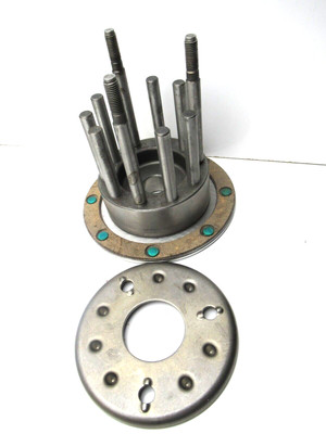 3 STUD CLUTCH HUB, FOR HARLEY BT, SPRING PLATE, RIVETED FRICTION 1936 ...