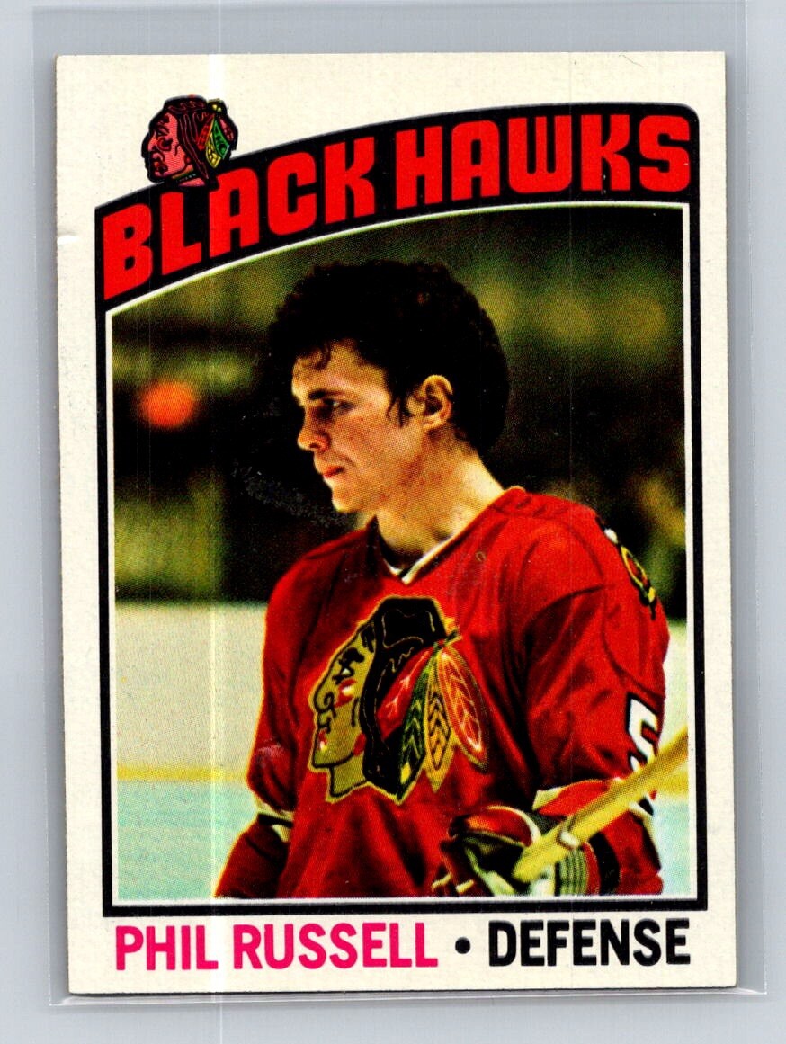 1976-77 Topps Phil Russell Chicago Blackhawks #31 | eBay