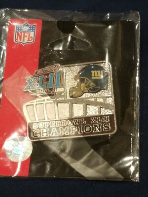 new york giants nfl football lapel pin super bowl xlii champs champions ...