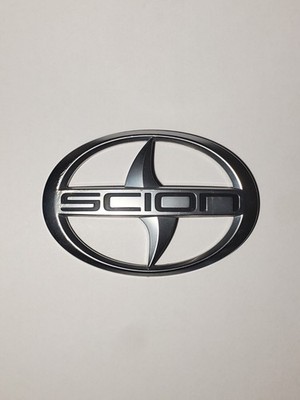 Scion OEM 2011-2015 xB Silver Rear Emblem Badge Logo Nameplate Name ...