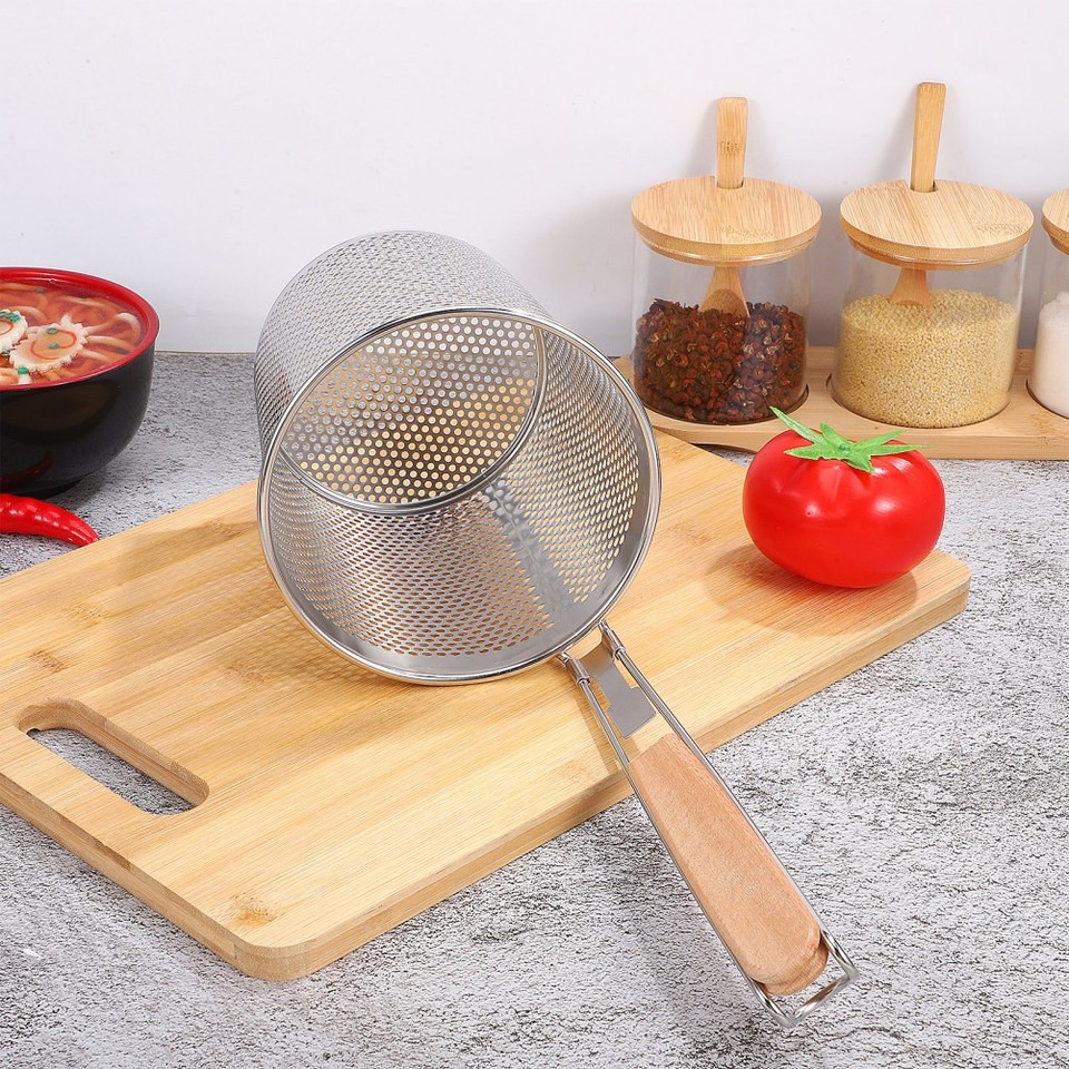 Filtering Food Noodle Straining Basket Noodle Sifter Colander Kitchen ...