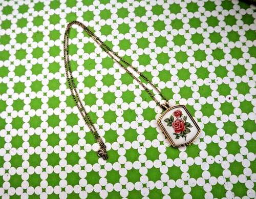 Vintage Avon Rose Porcelain June Pendant - cute | eBay