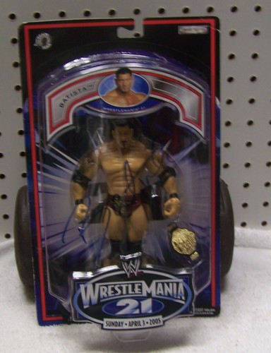 SAFG6 DAVE BATISTA WWE Signed Action Figure w/COA **BONUS** | eBay